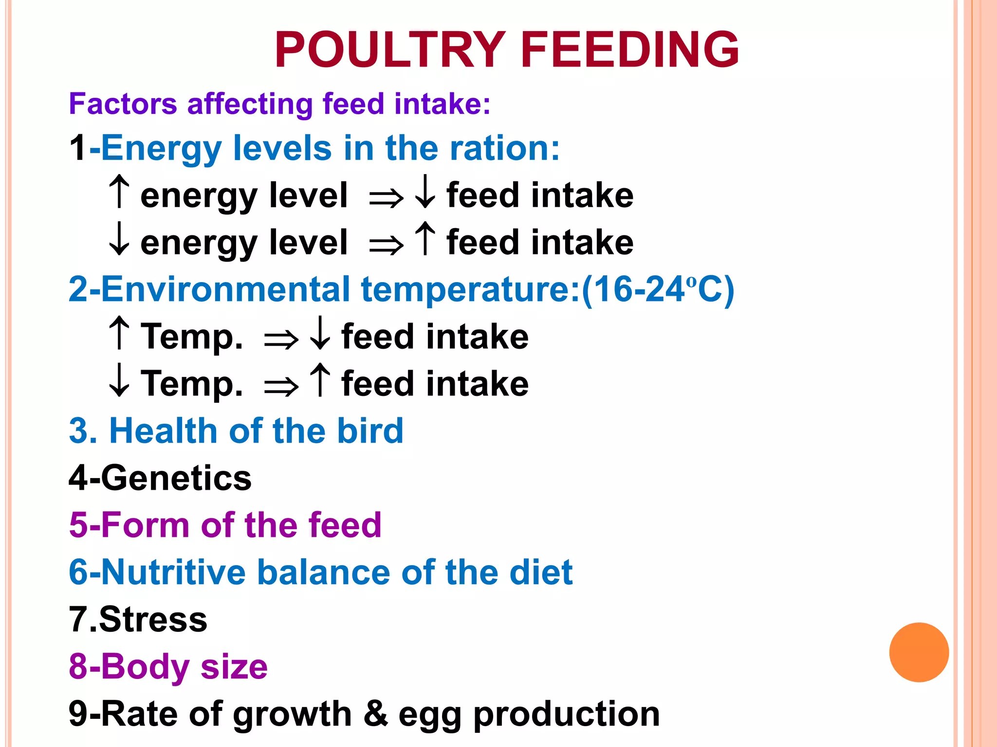 Feeding management of poultry | PPTX