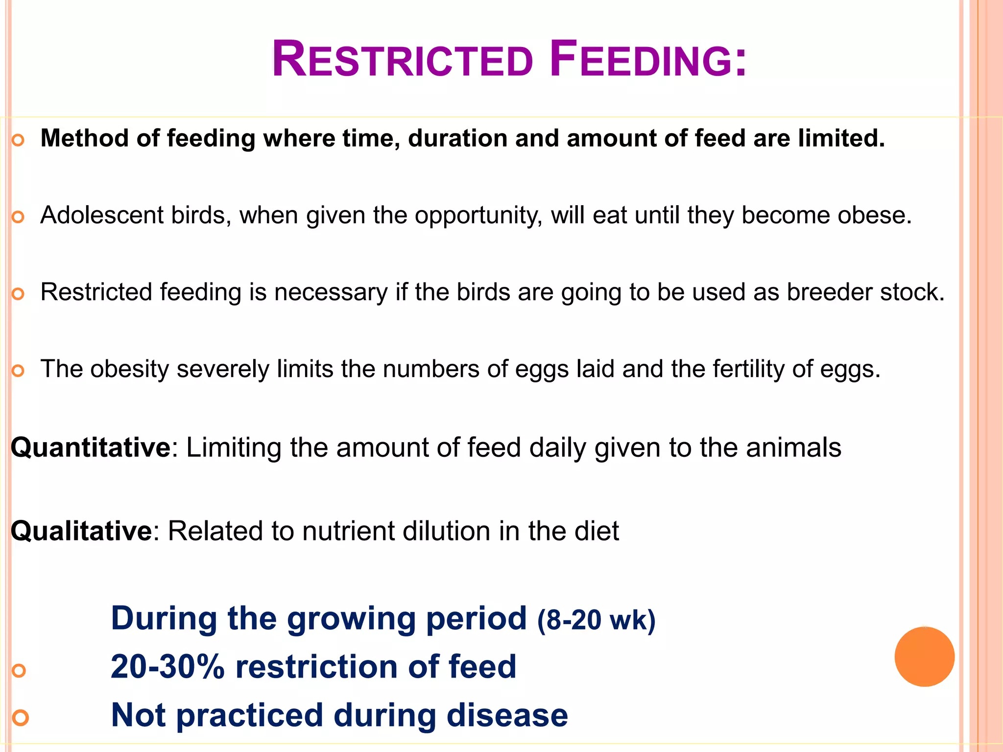 Feeding management of poultry | PPTX