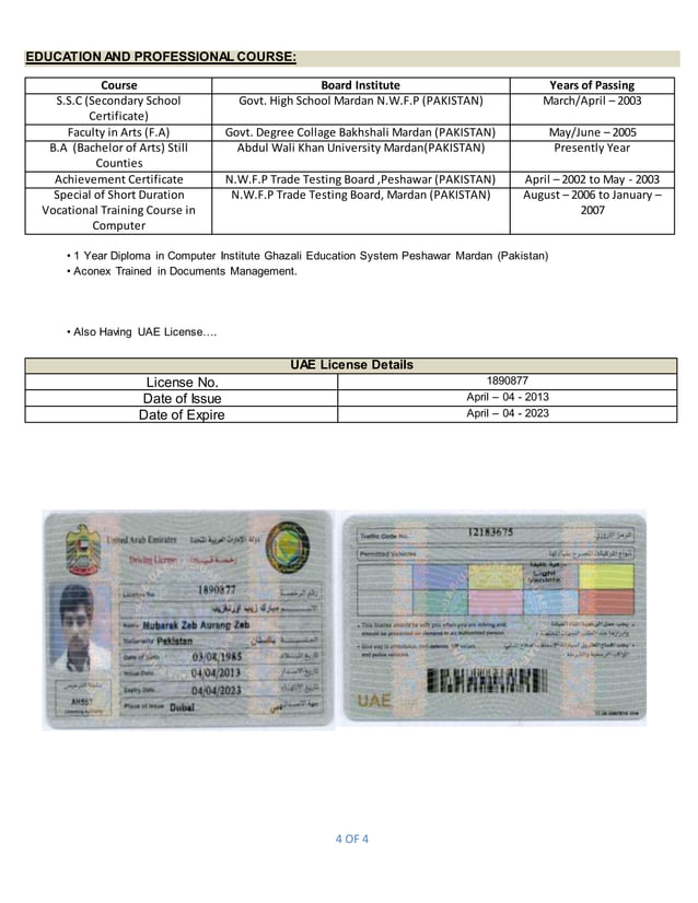 Mubarak Zeb Resume | PDF
