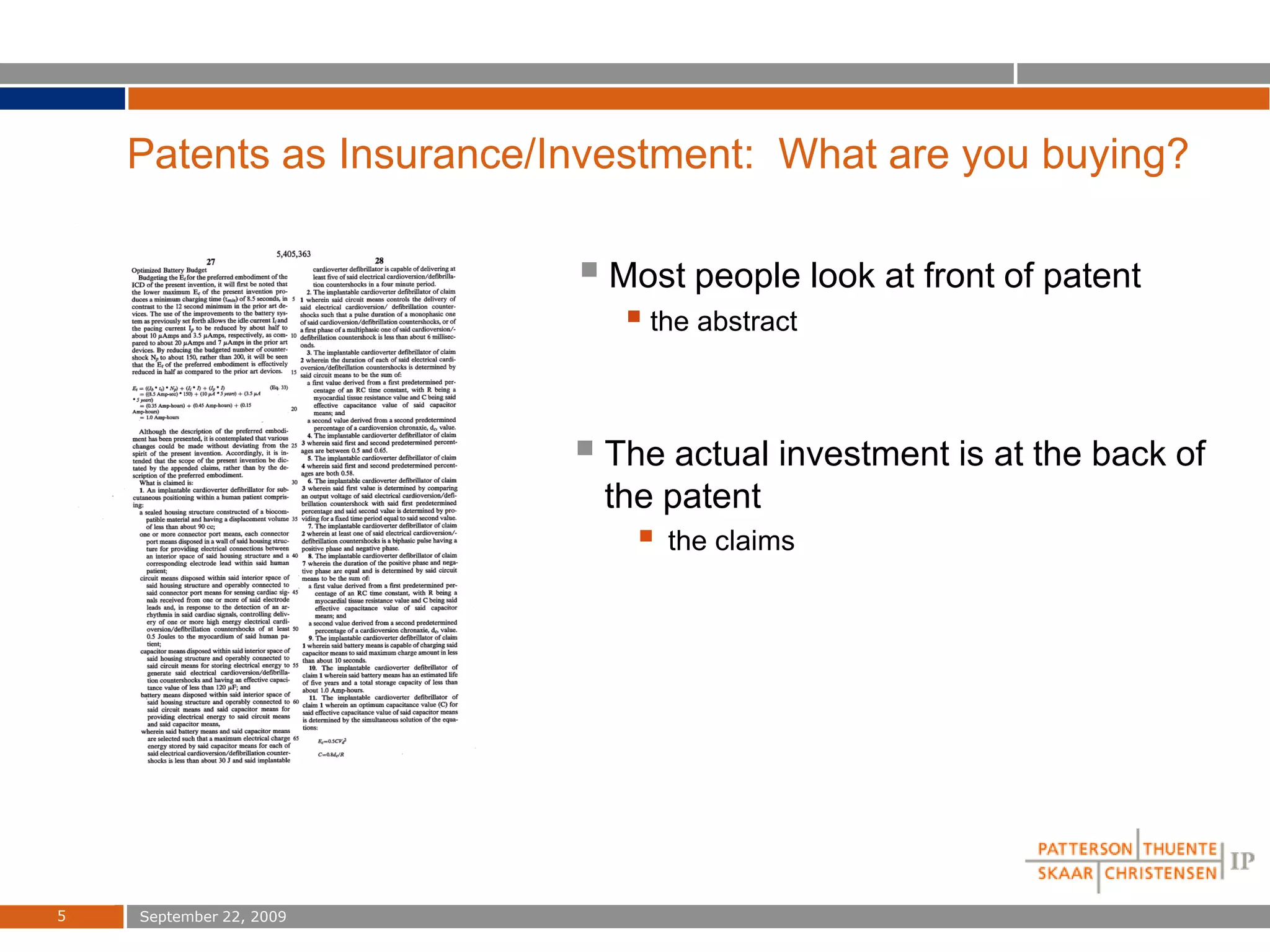 The Changing Role of Patent Strategy | PPT