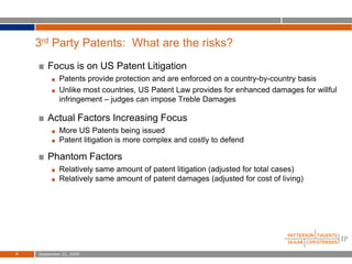 The Changing Role of Patent Strategy | PPT