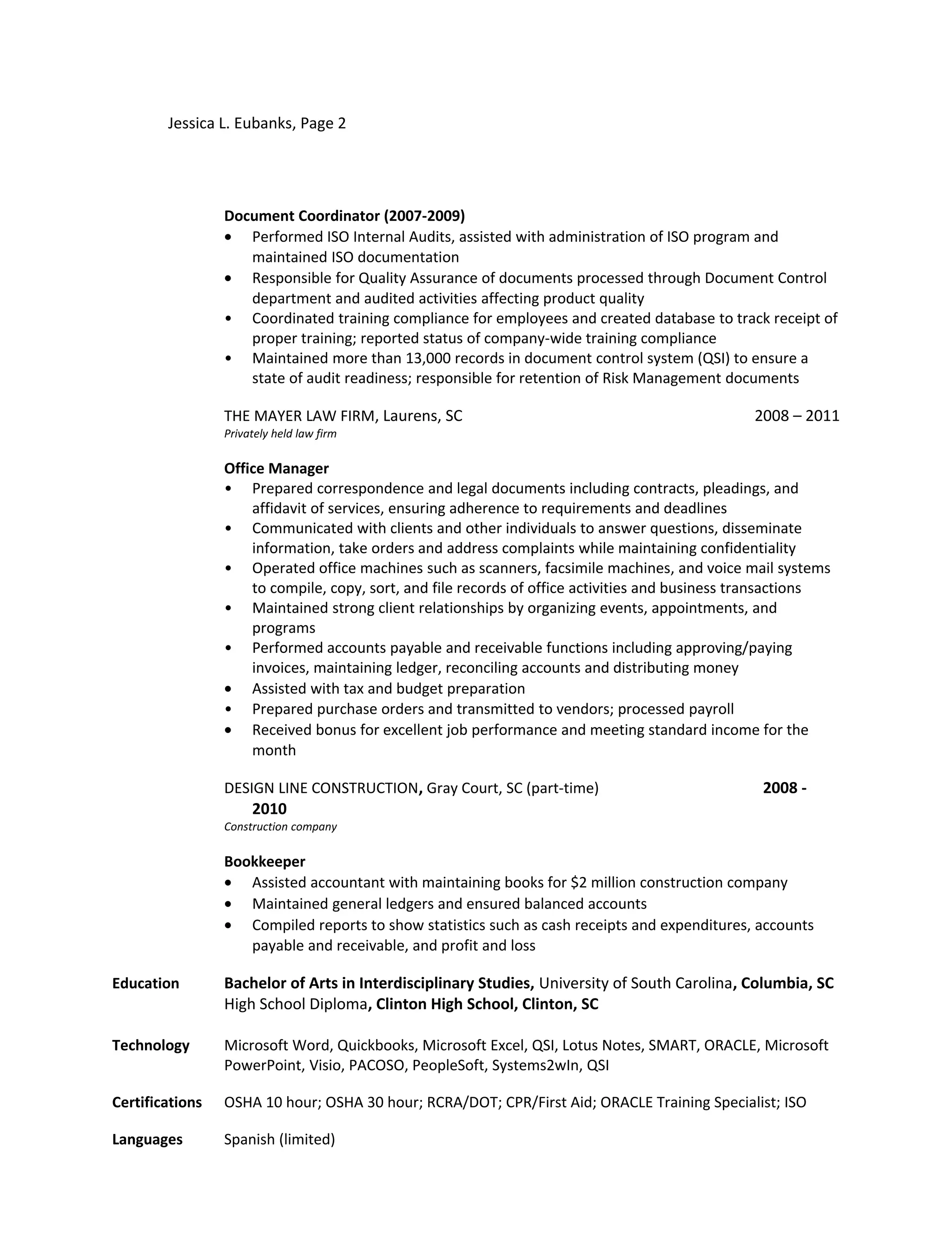 Jessica Eubanks Resume PDF jessica-eubanks-resume-pdf