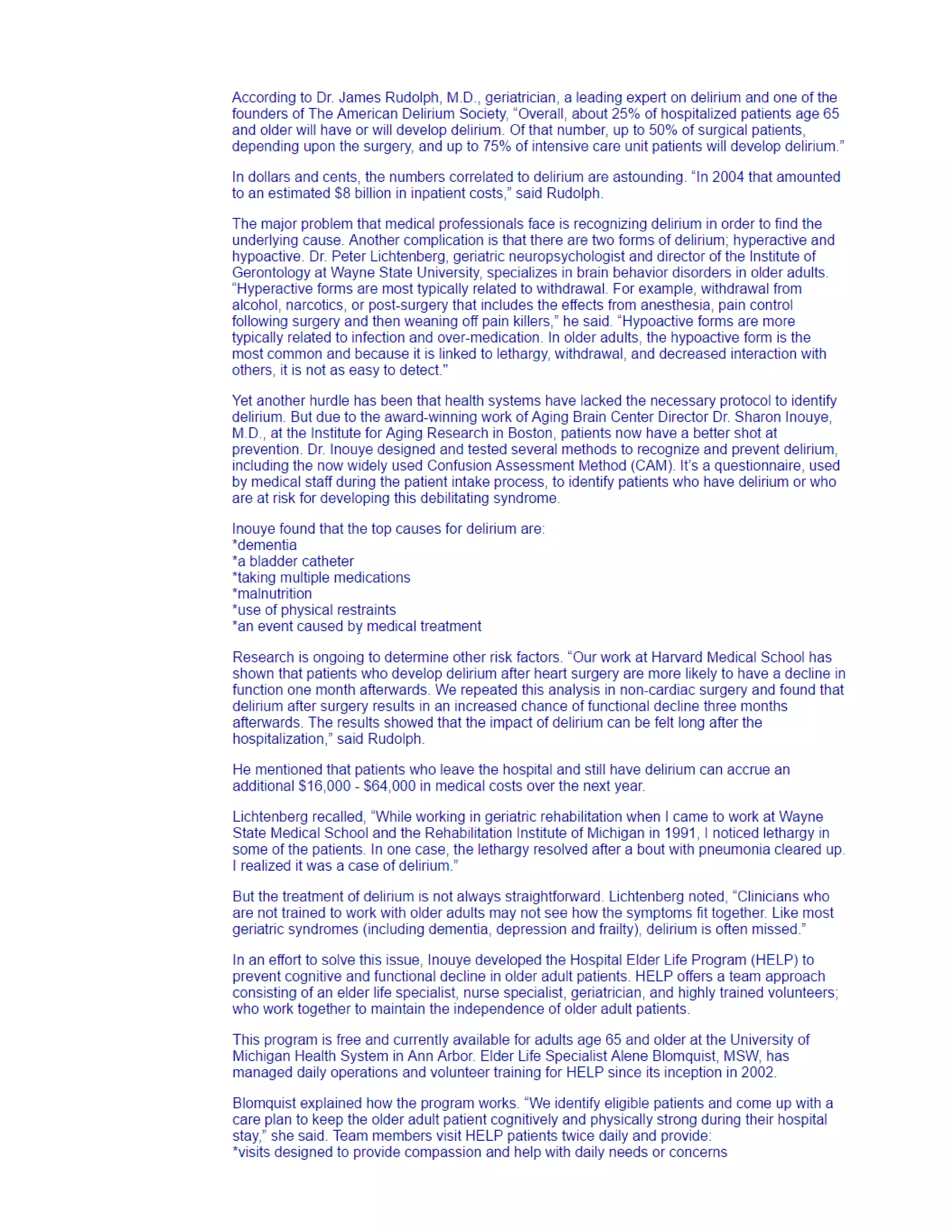 Understanding Delirium | PDF