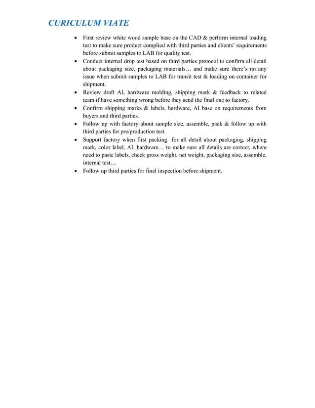 Curriculum Vitae-Ricky Ngo | PDF | Logistics | Business