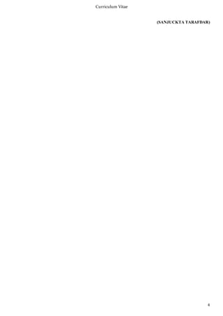 Sanjuckta Tarafdar Resume- | DOCX | Business Accounting & Finance | Business