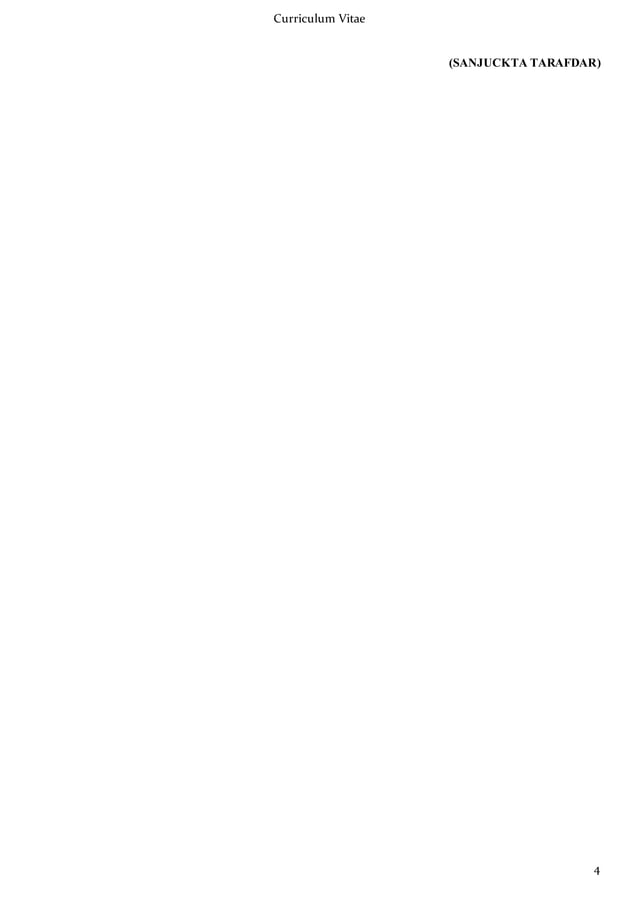 Sanjuckta Tarafdar Resume- | DOCX | Business Accounting & Finance | Business