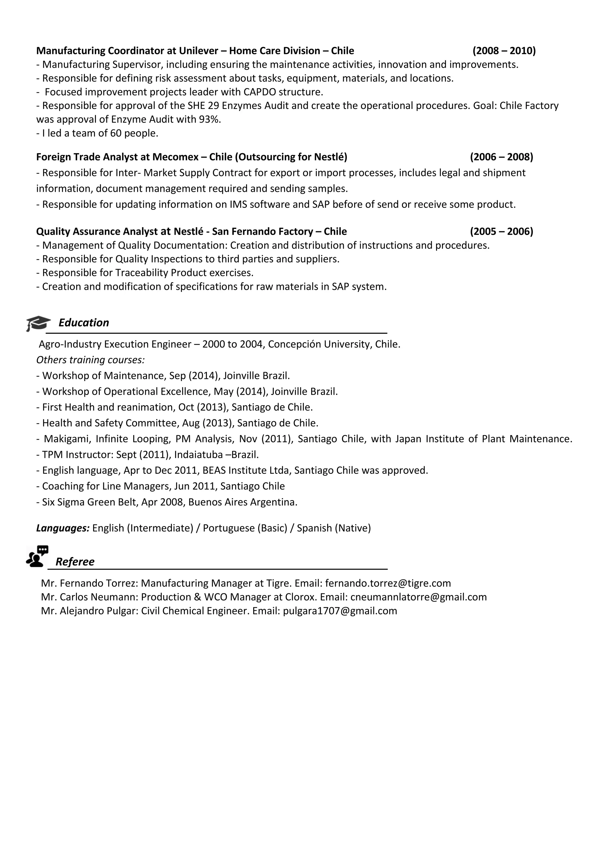 CV Marlene Moreno | PDF