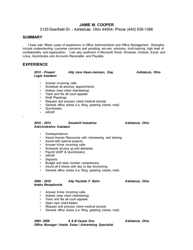 jamie resume Vegas | DOCX