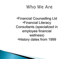 Workplace Financial Education Presentation | PPT