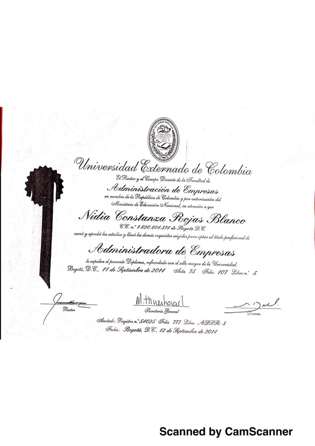 Diploma y Acta de grado Universidad | PDF