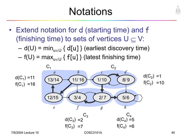 COSC 3101A - Design and Analysis of Algorithms 10 | PPT COSC 3101A - Design and Analysis of Algorithms 10 | PPT