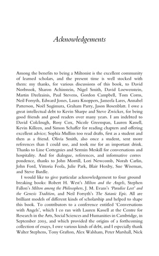 Miltons Angels The Earlymodern Imagination Joad Raymond | PDF