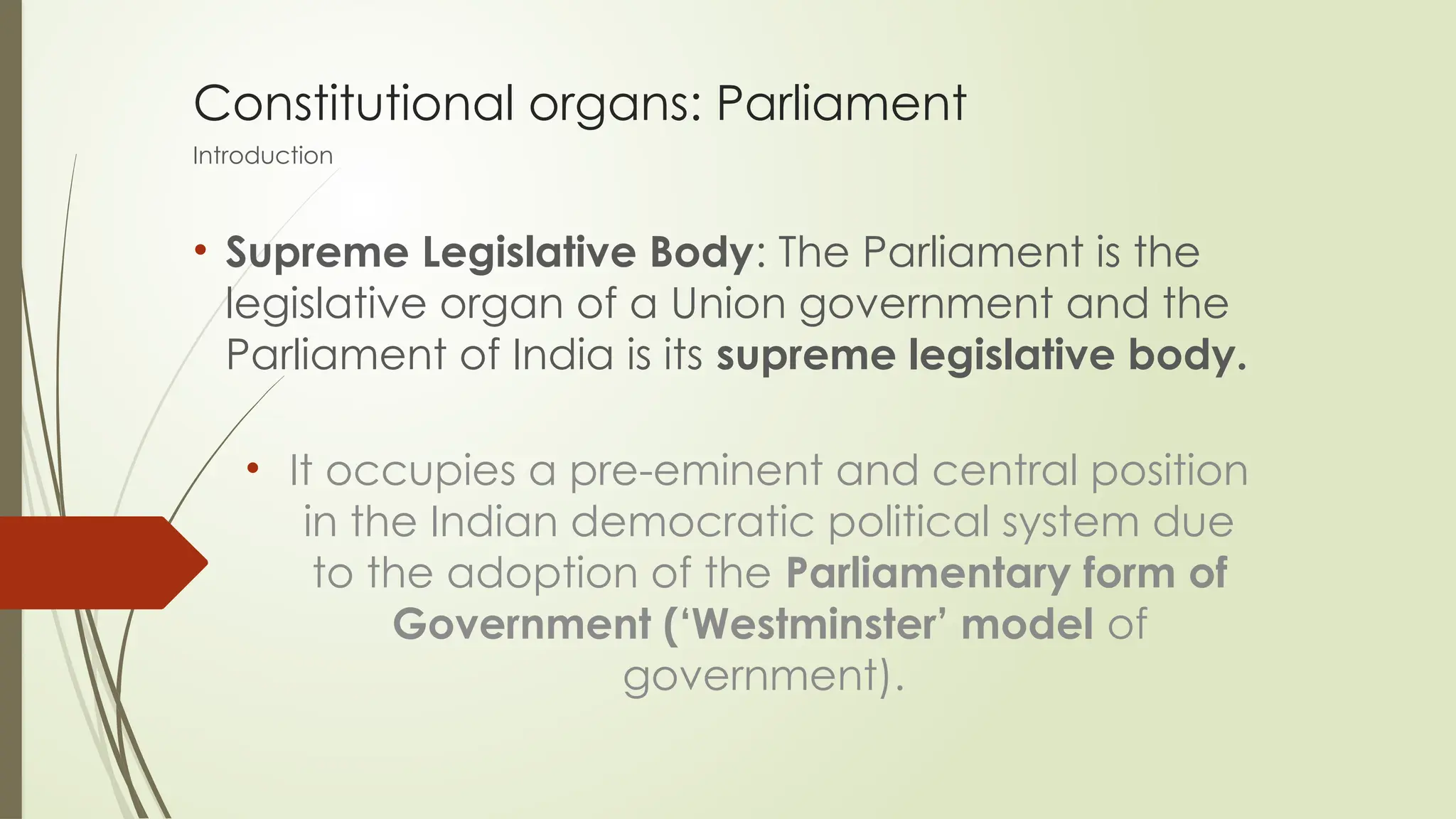 composition of the indian parliament powerpoint presentation | PPTX
