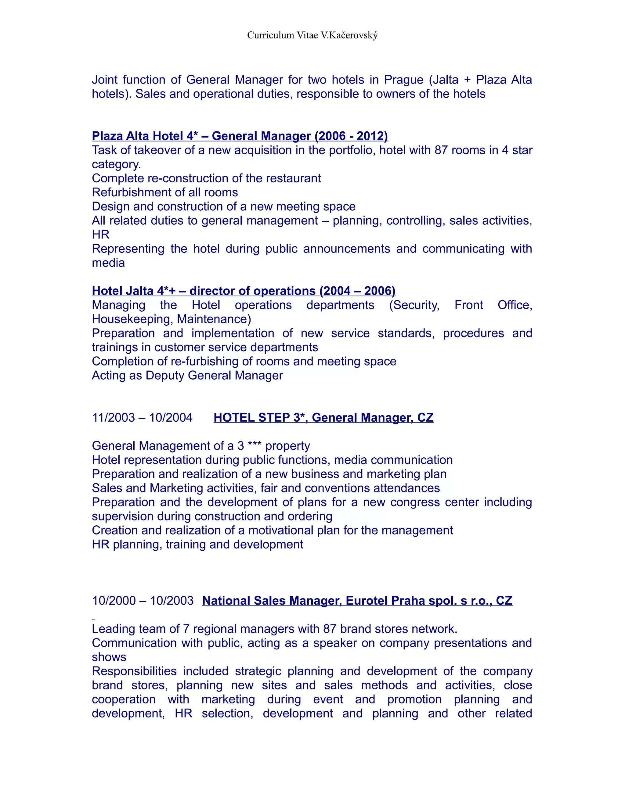 CV_Kacerovsky_engl 2016 | PDF