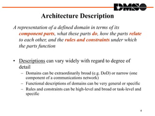Relating the Mission and Means Framework to DoD Architecture Framework ...
