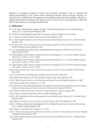 Syllabus Design in Teaching Literature | PDF