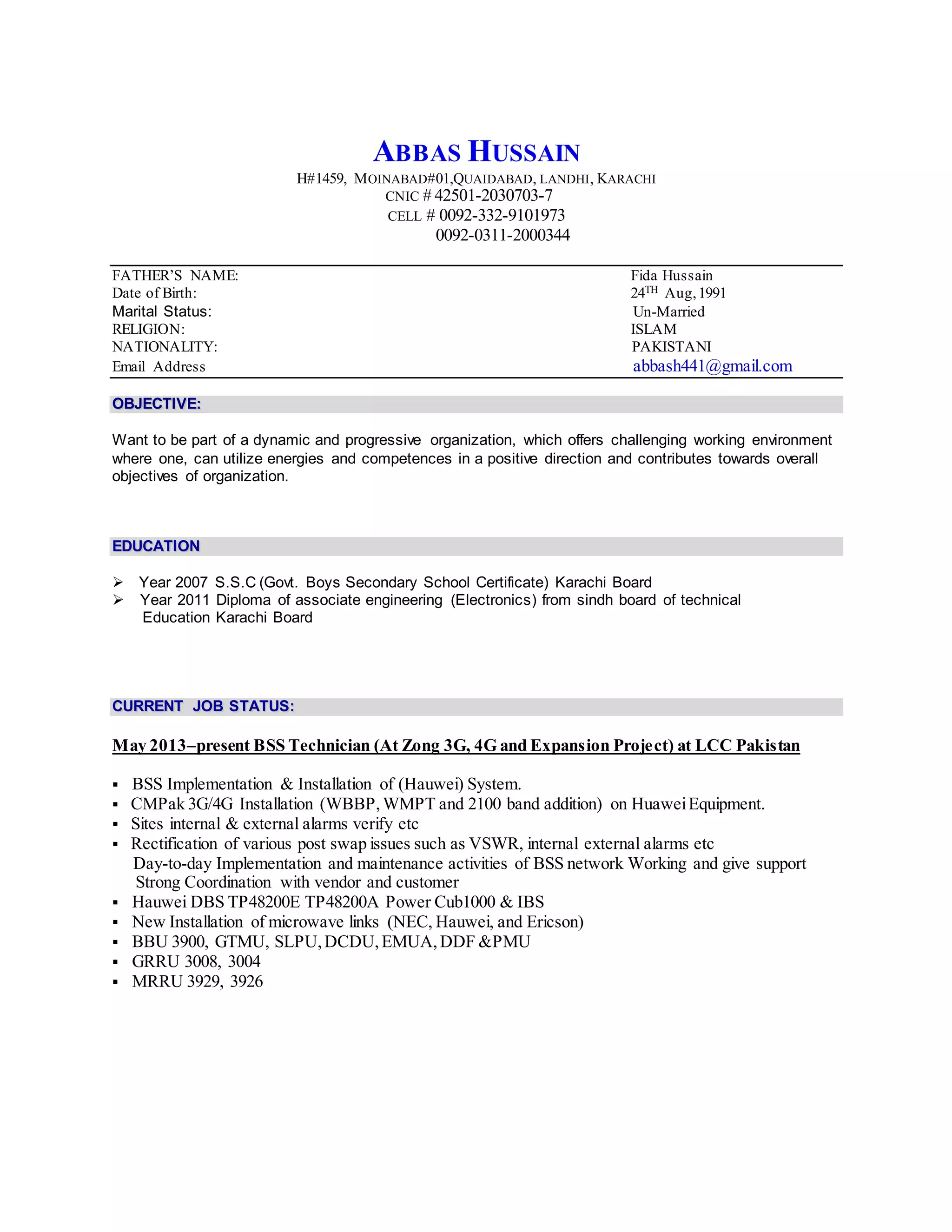 Abbas Hussain | DOCX