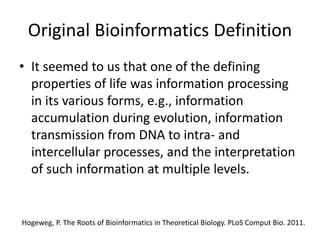 Introduction to Bioinformatics | PDF