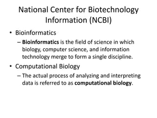 Introduction to Bioinformatics | PDF