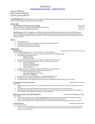 Curriculum vitae - Sergio Olea | DOCX