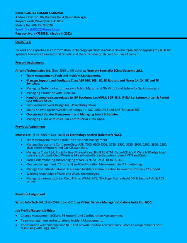 Sanjay_Agrawal_CV | PDF