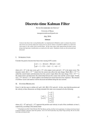 Kalman_Filter_Report | PDF