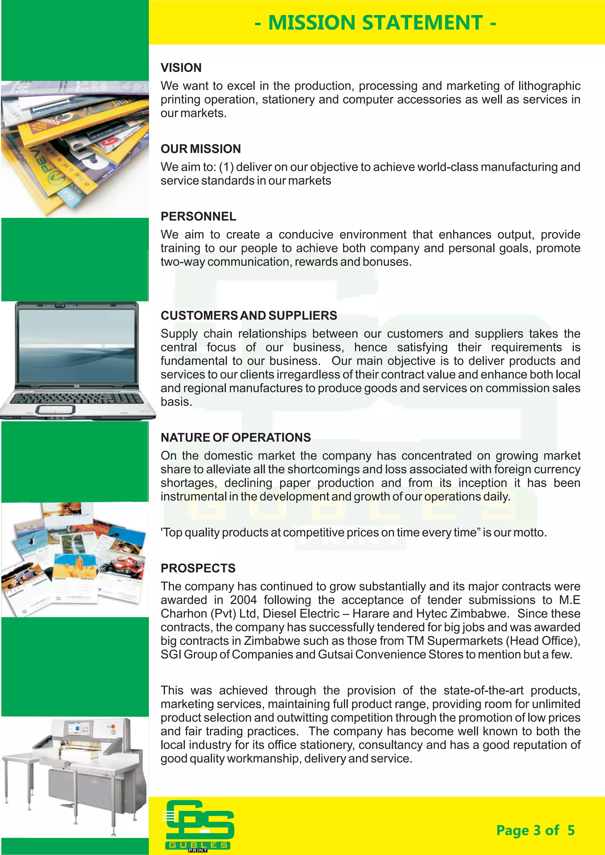 GUBLES company profile | PDF