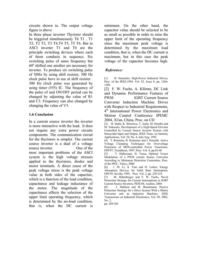 3 phase current source inverter | PDF