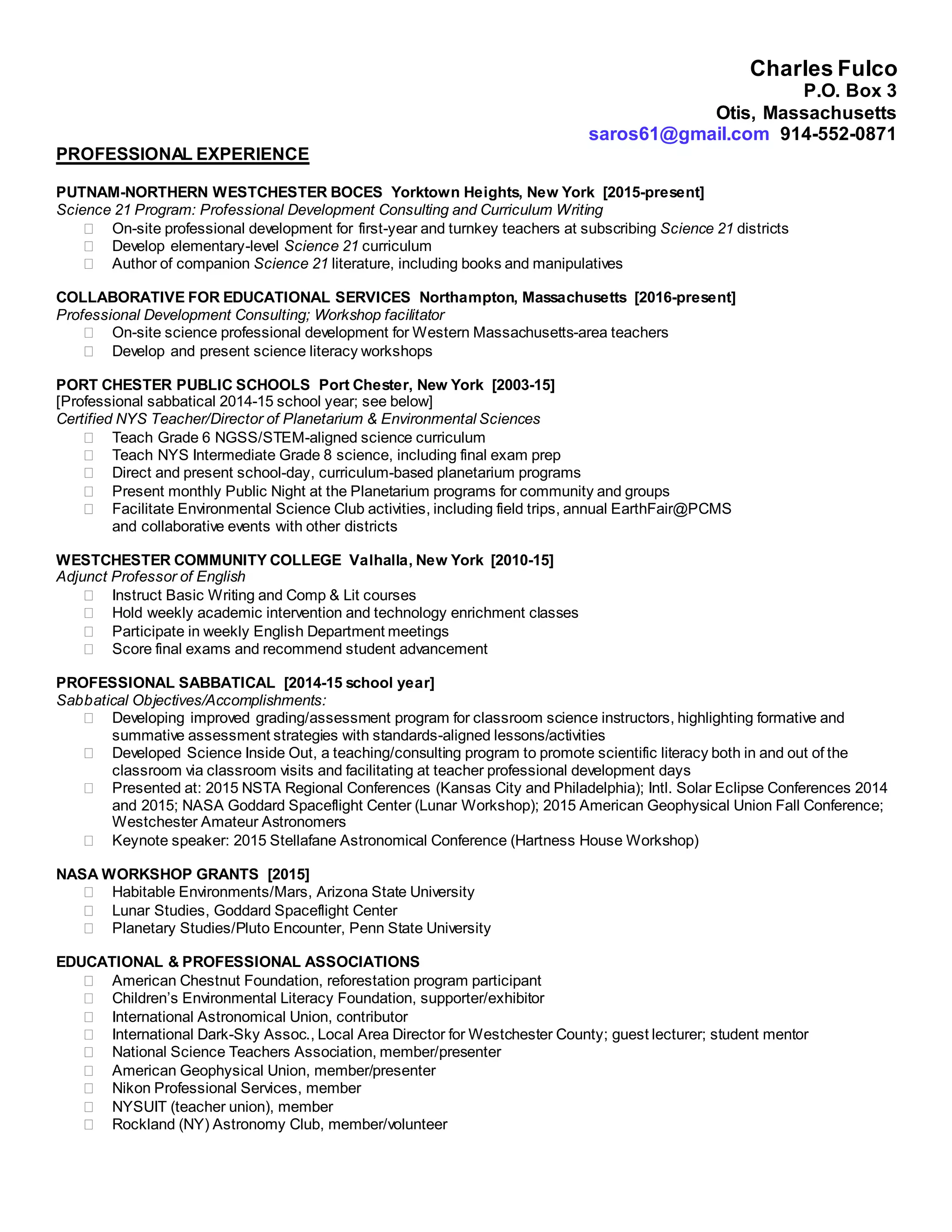 FULCO Resume | DOCX