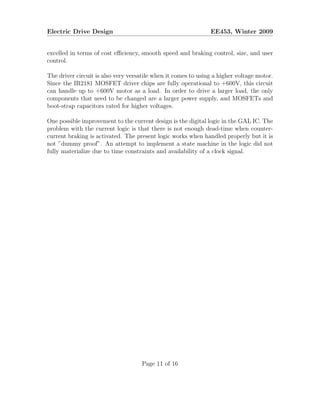 Electric_Drives_FinalProj | PDF