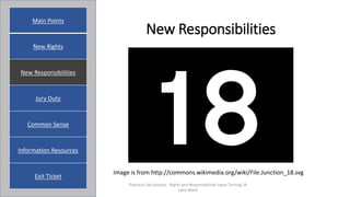 Rights and Responsibilities Upon Turning 18 | PPTX