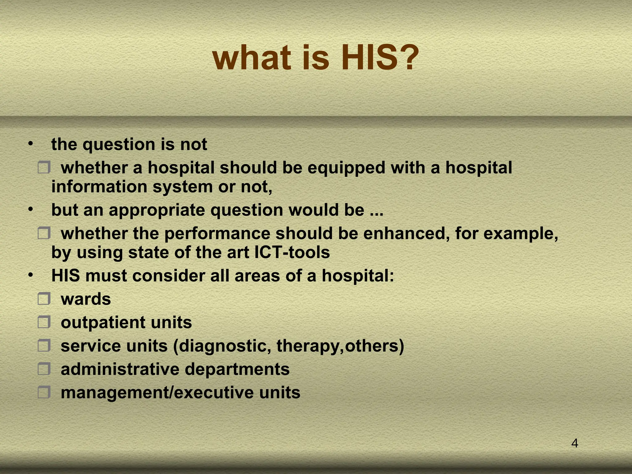 An introduction to health information system | PPT