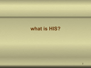 An introduction to health information system | PPT