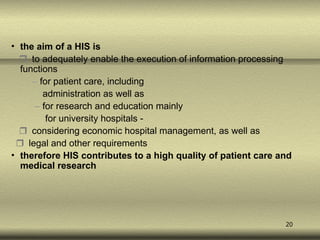 An introduction to health information system | PPT