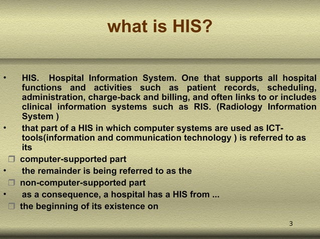 An introduction to health information system | PPT