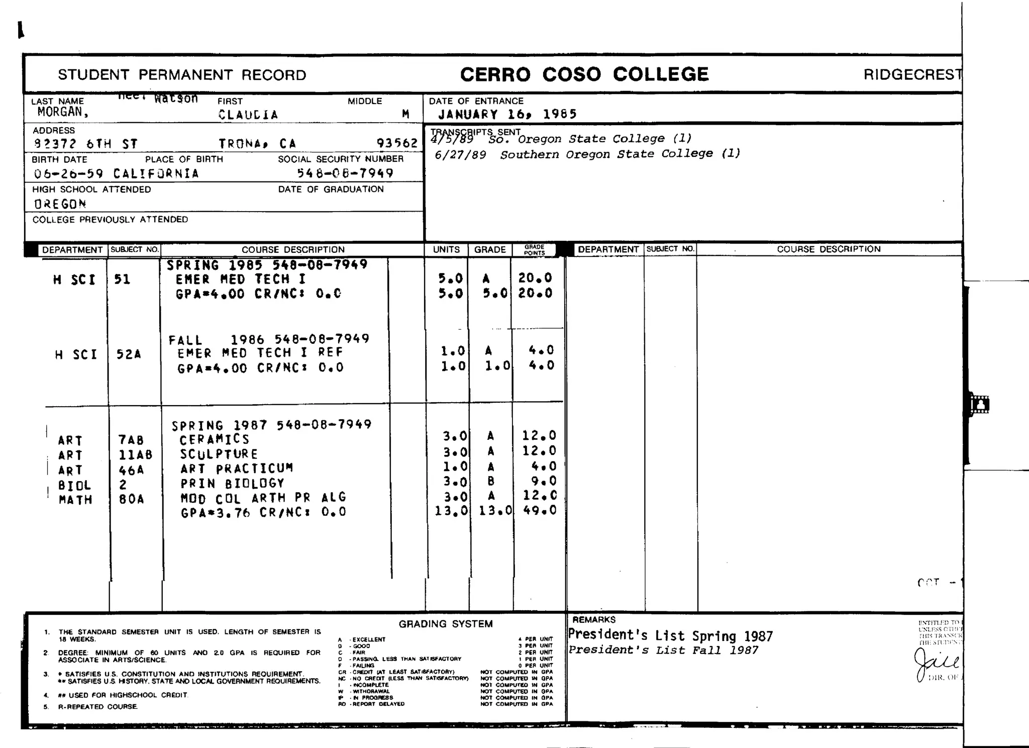 Academic Transcripts | PDF