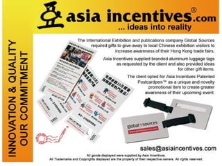ASIA INCENTIVES - CASE STUDY PRESENTATION | PPT