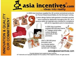 ASIA INCENTIVES - CASE STUDY PRESENTATION | PPT