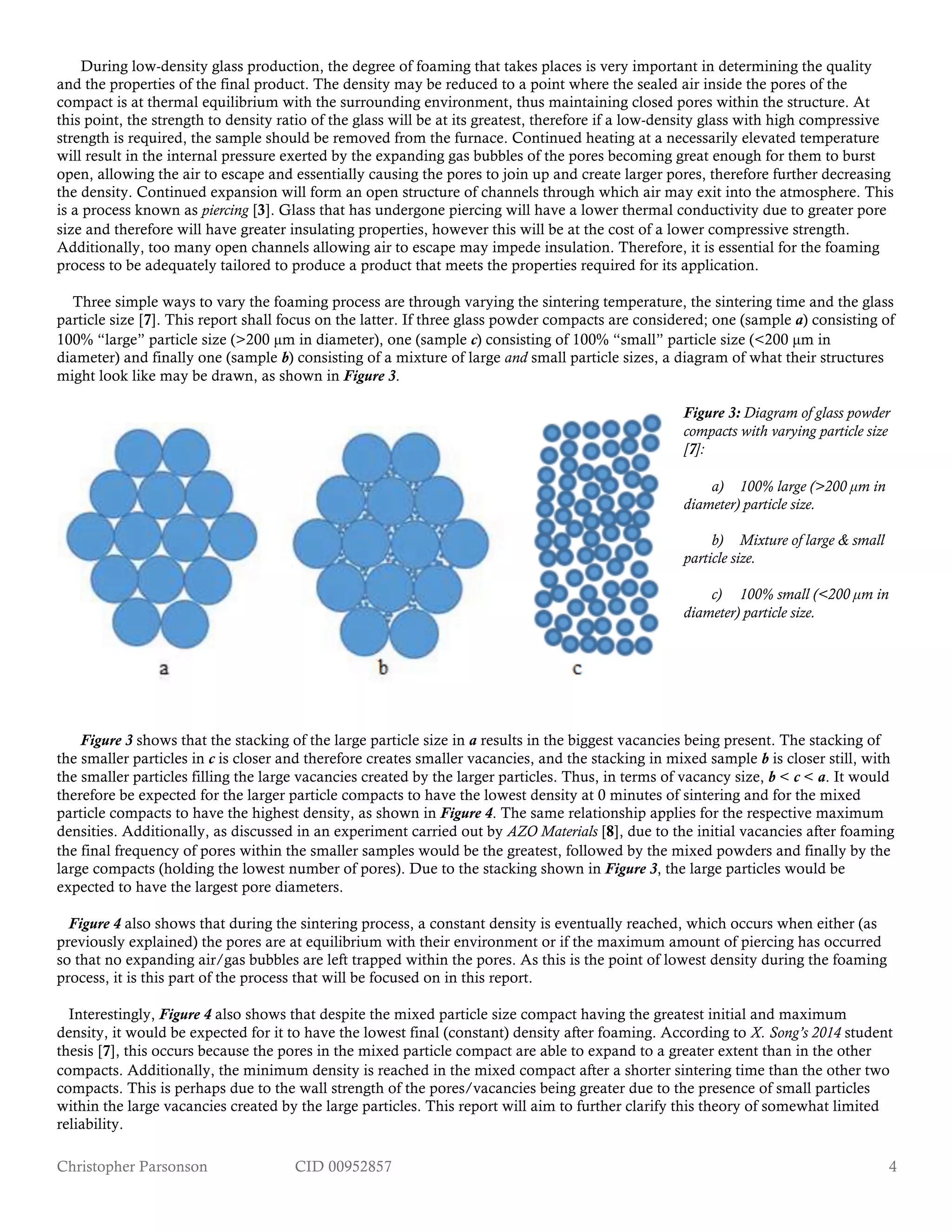 Foamed Glass Extended Lab Report | PDF