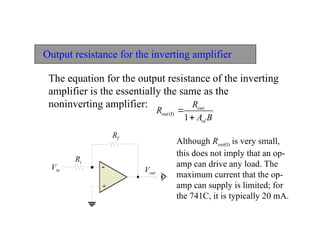 operational amplifier and it's applications | PPT