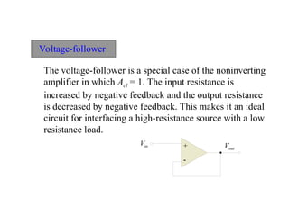 operational amplifier and it's applications | PPT