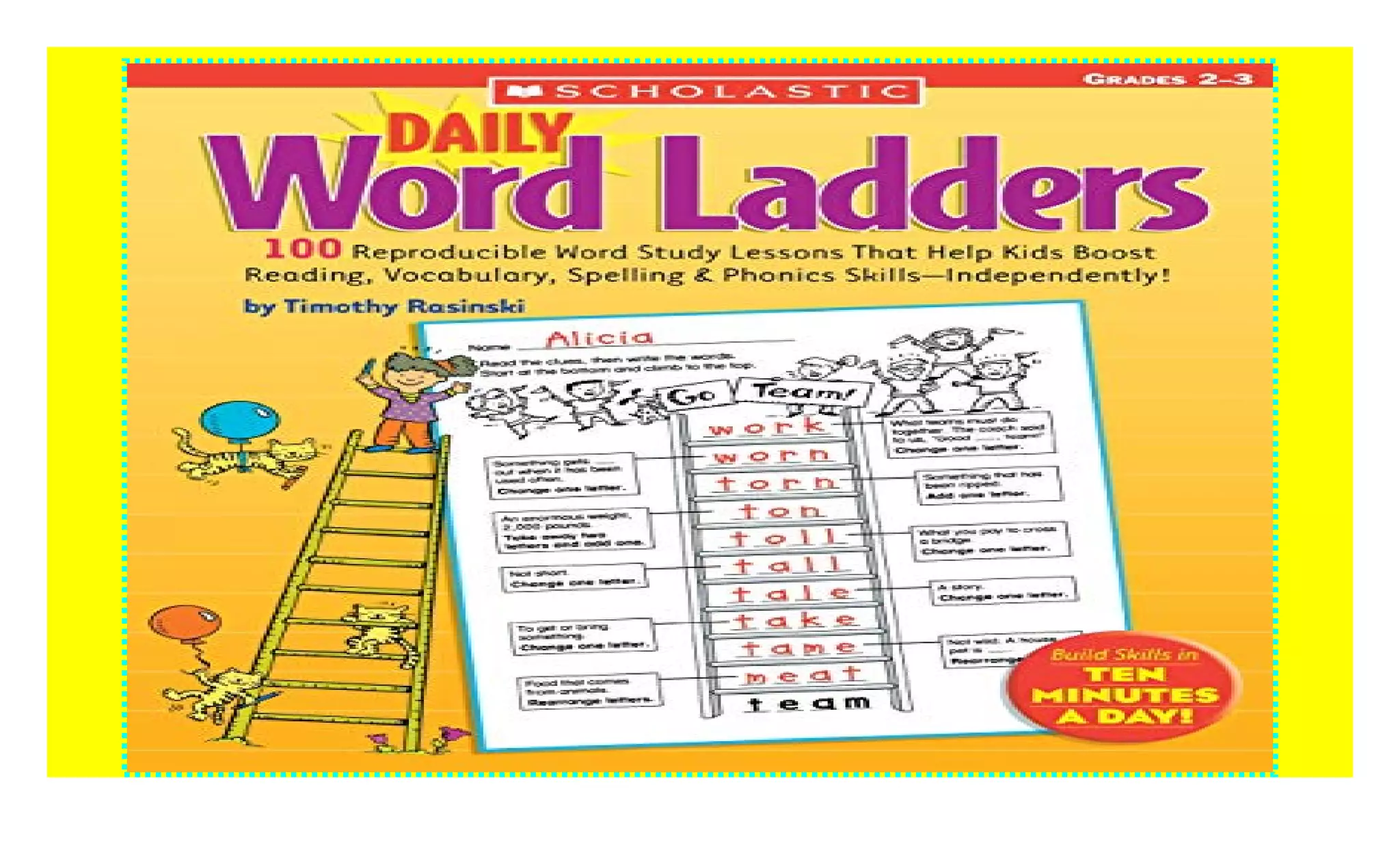 Daily Word Ladders Grades 2-3 ((P.D.F))^^@@ | PPT