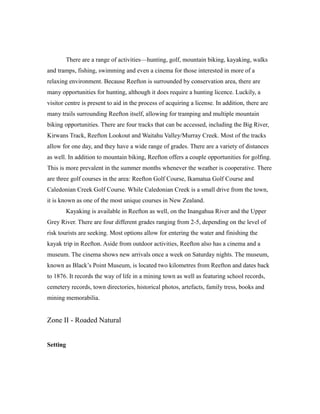 Reefton Final Project | DOC