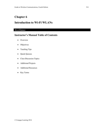 Guide to Wireless Communications 4th Edition olenewa Solutions Manual | PDF