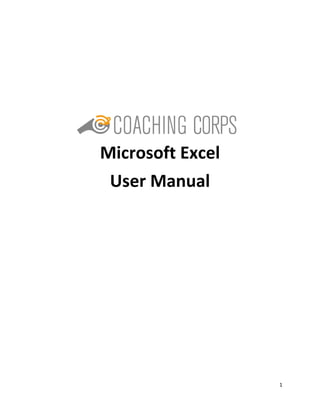 Coaching Corps Excel User Manual | PDF