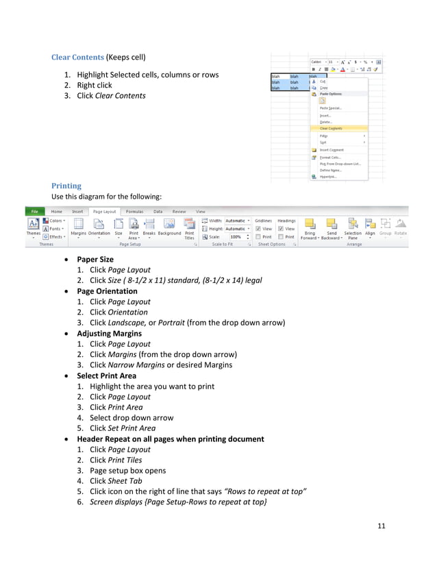 Coaching Corps Excel User Manual | PDF