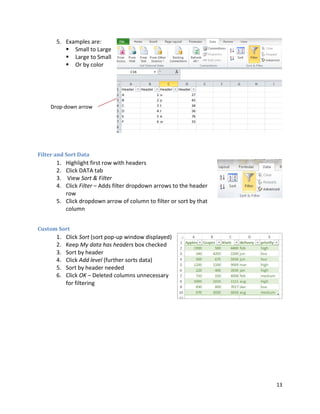 Coaching Corps Excel User Manual | PDF