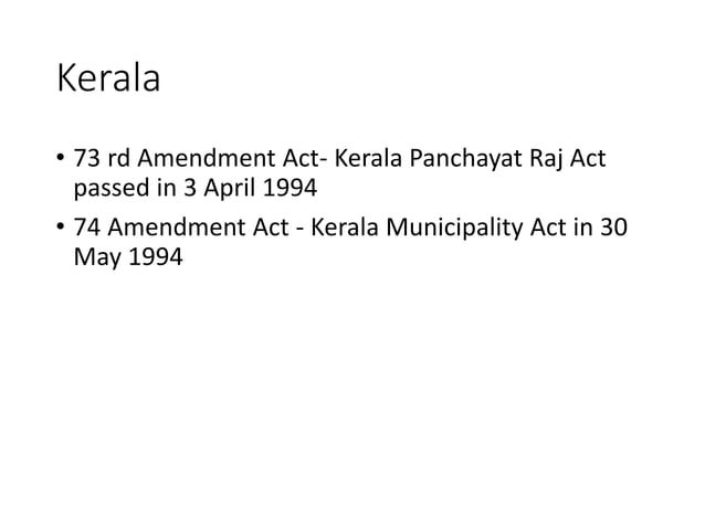 73&74 Amendment Act Social Science .pptx | Politics