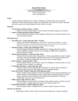 Sam Resume 2015 (2) | PDF