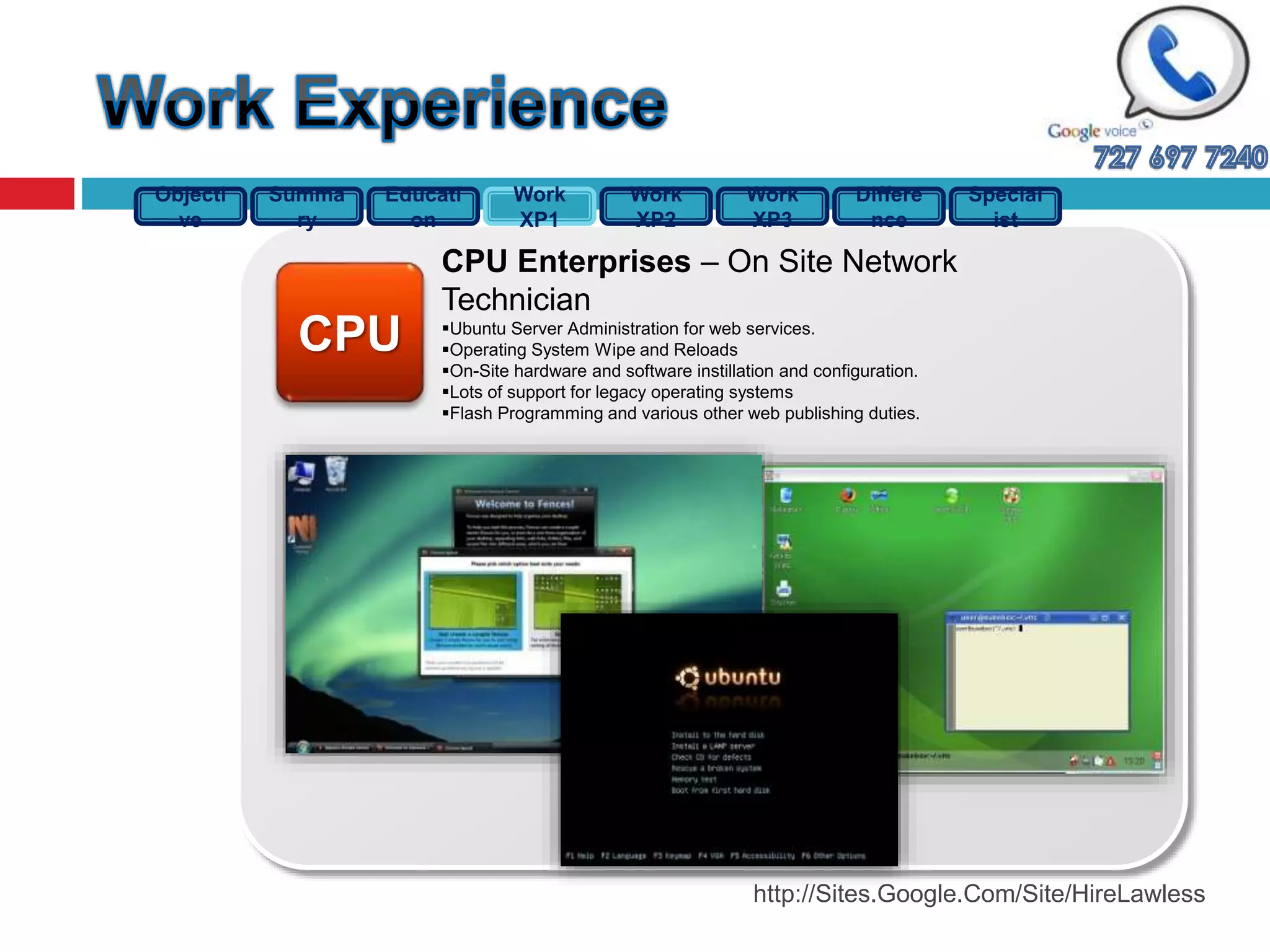 Target Powerpoint Resume - Timothy Lawless | PPTX